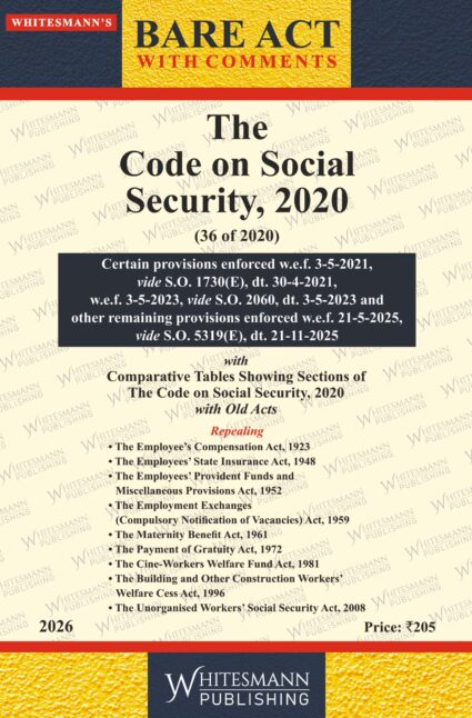 The Code on Social Security, 2020 Bare Act Ist Edition 2026 – Law books ...